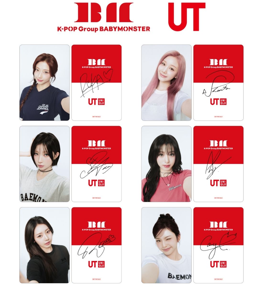 Uniqlo Teams Up With BABYMONSTER For Baseball-Style Tees - ELLE Singapore